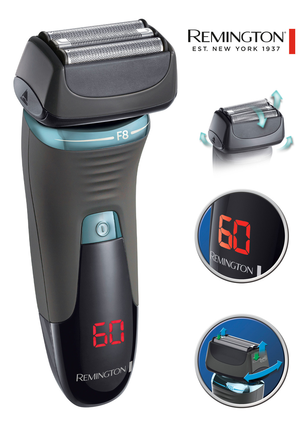 Remington rakapparat XF8705 - GRAU-SCHWARZ